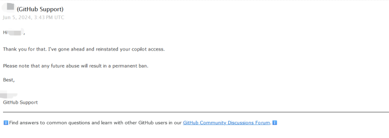 Github Copilot 解封记录 – かべだ